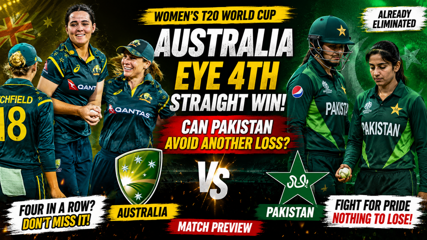 Australia vs Pakistan Womens T20 World Cup 2026 Preview Australia Aim ...