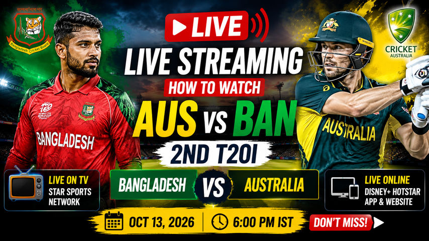 Bangladesh vs Australia 2nd T20I Live Streaming Australia Aim to Seal ...
