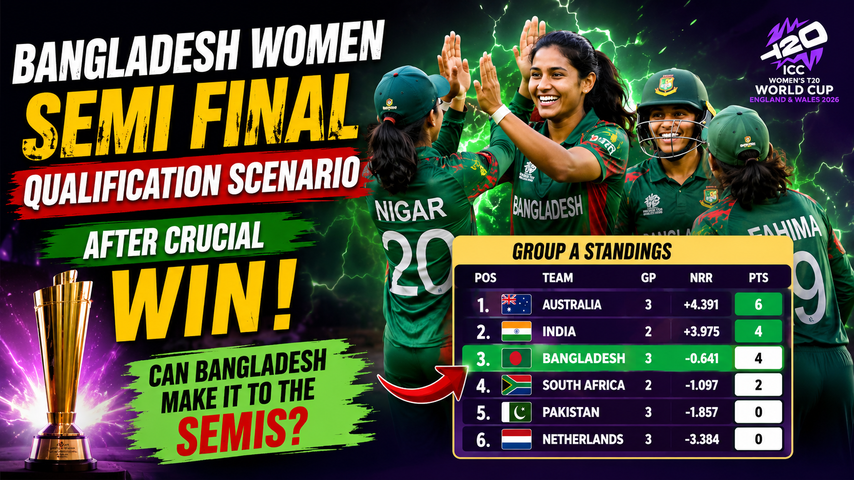 Bangladesh Women Semi Final Qualification Scenario After Crucial Win in ...