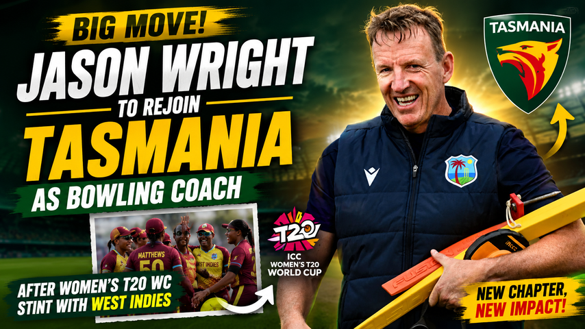 Damien Wright Returns as Tasmania Bowling Coach After Womens T20 World ...