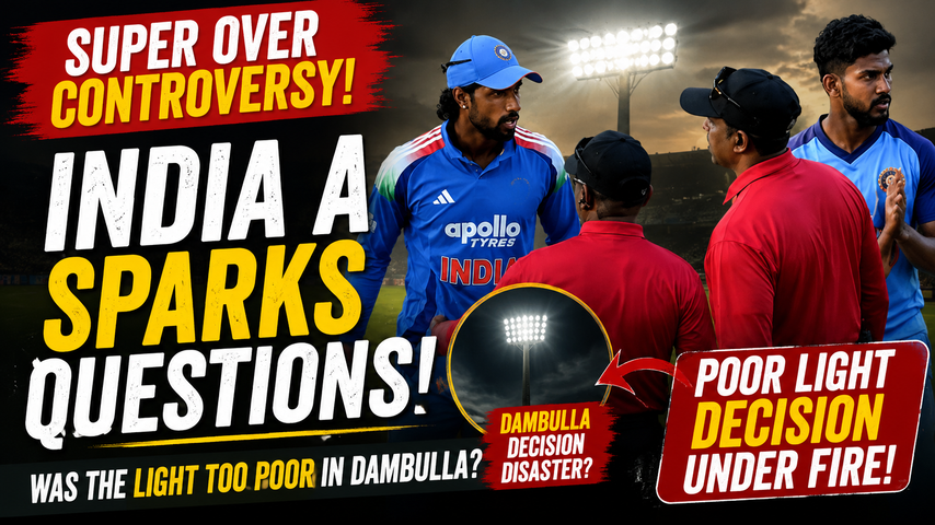 India A Super Over Controversy Sparks Questions Over Poor Light ...